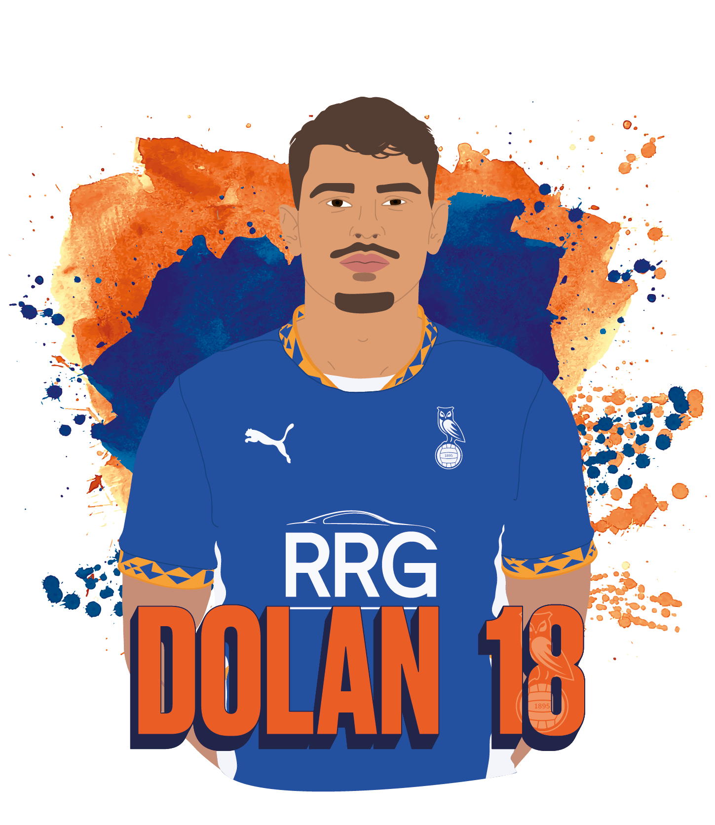 18 - Callum Dolan - Oldham Athletic AFC Personalised Gifts Shop